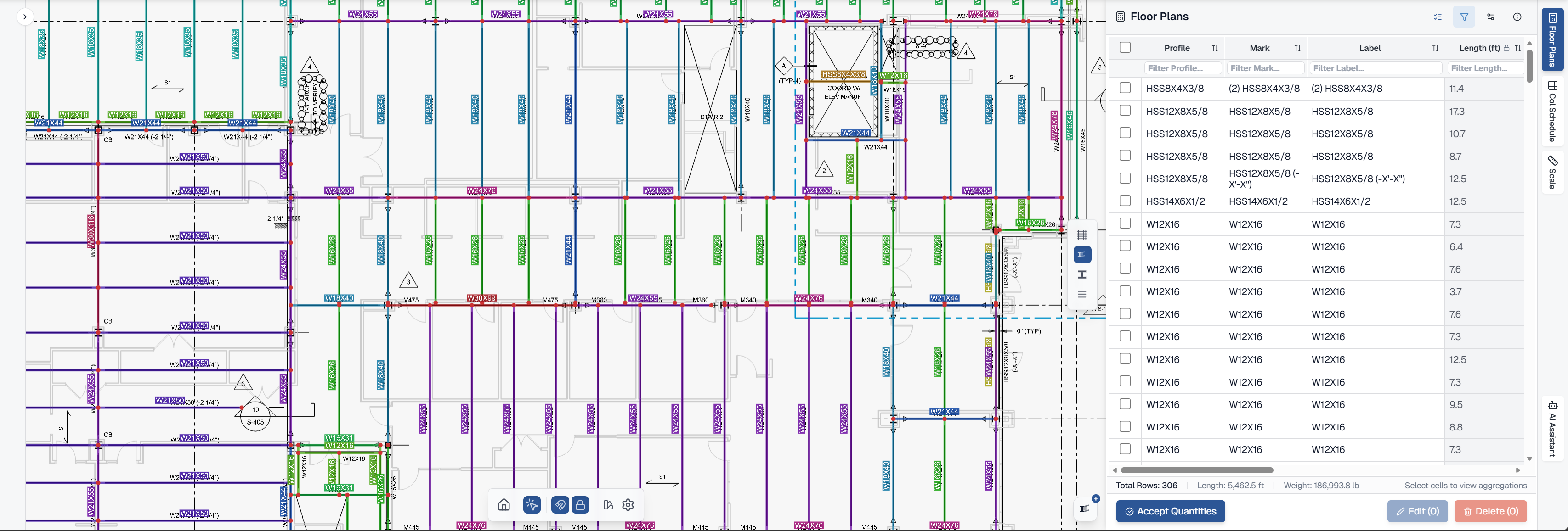 DrafTine proCure | AI-Powered Construction Blueprint Takeoffs